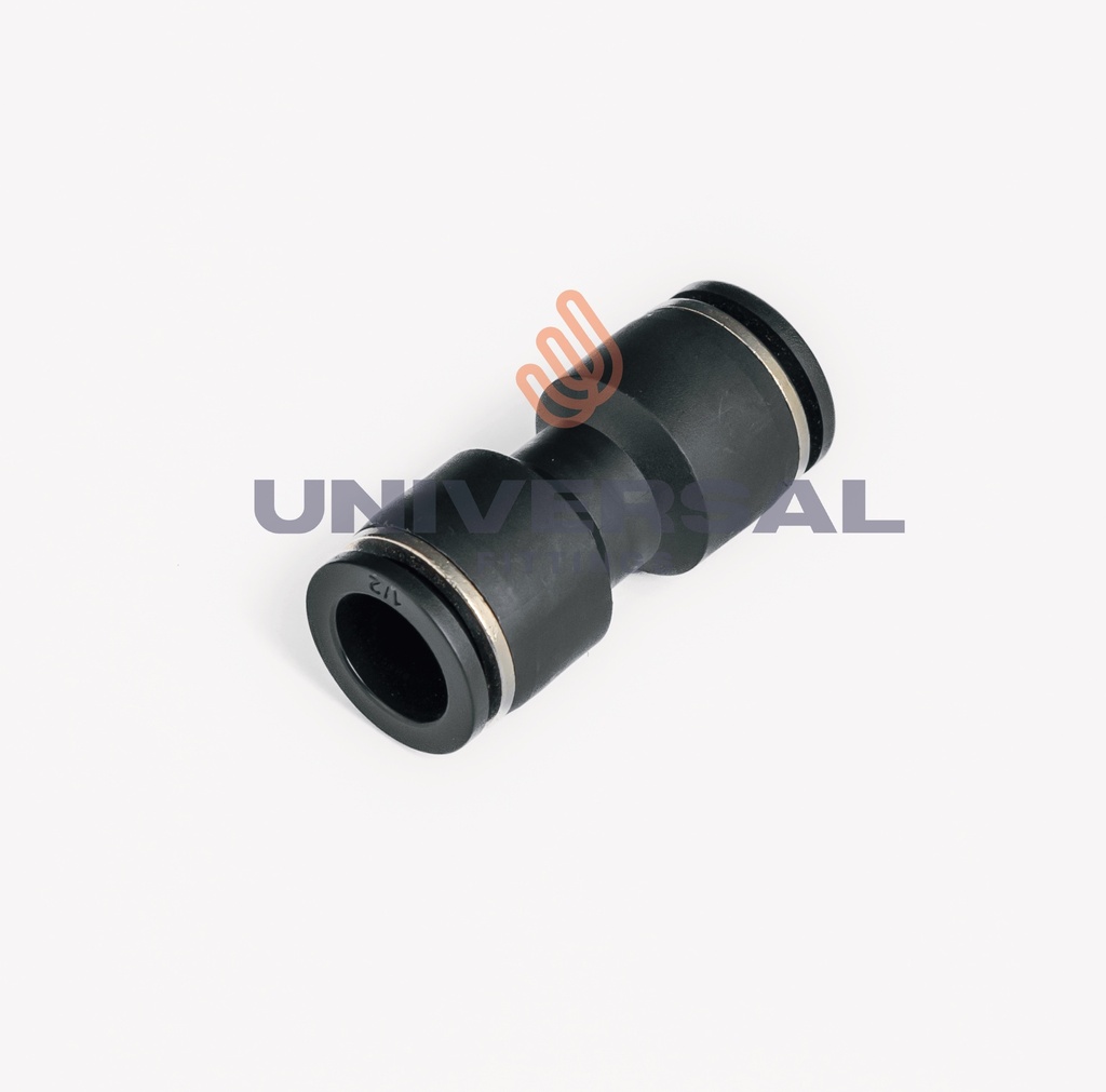 UQP62-P-04 Unión Rápida Plástica 1/4" | UNIVERSAL FITTINGS