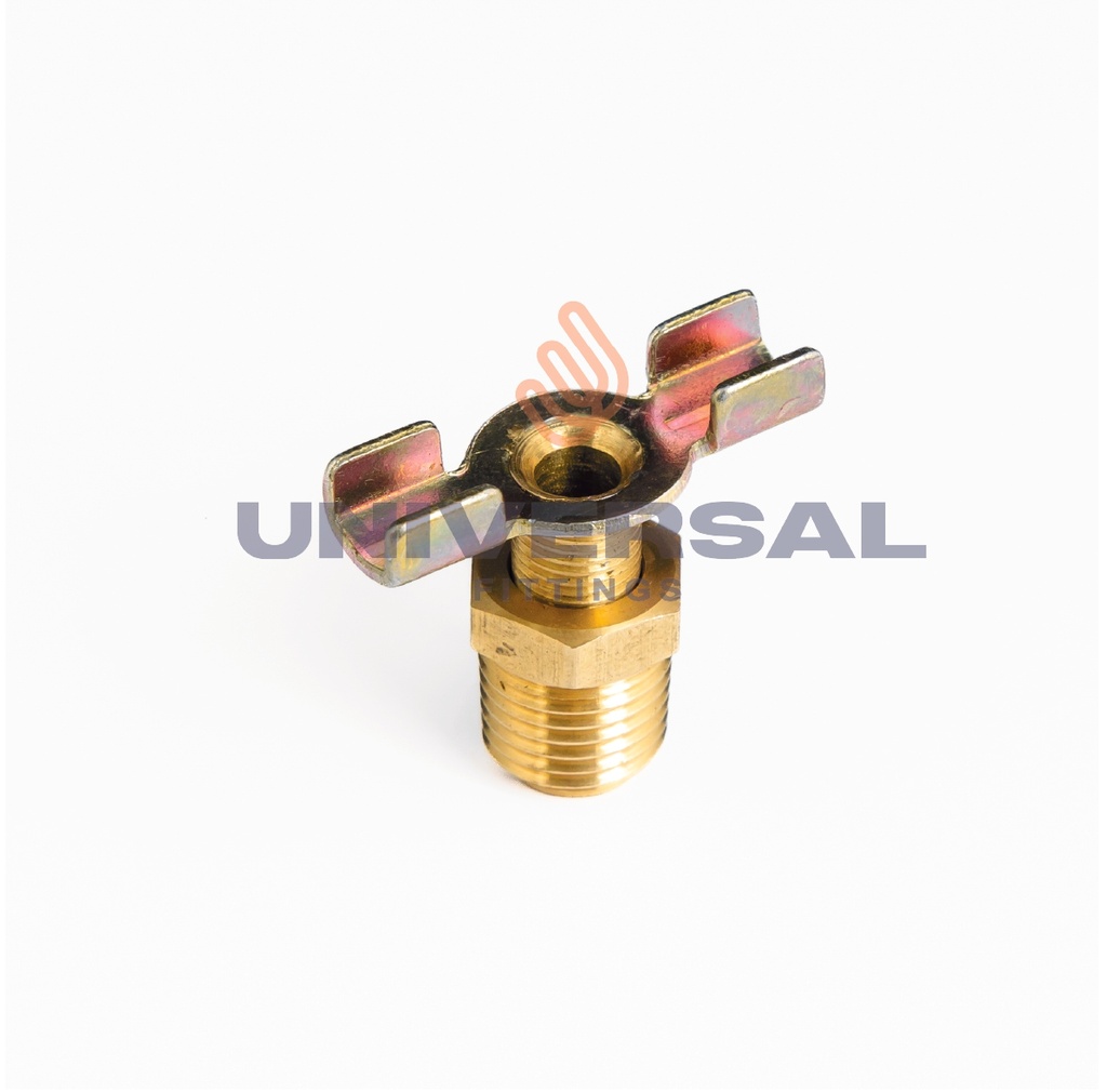 U-321E-04 Grifo de Drenado Asiento Externo 1/4" | UNIVERSAL FITTINGS